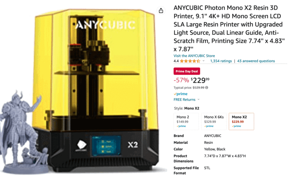 PRIME Day 3D Printing Deals Extra Savings 2023 | 3D Print Stick XL